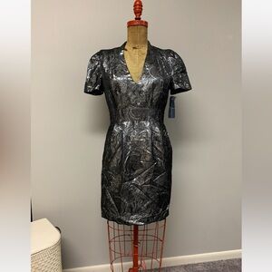 French Connection | Dresses | French Connection Metallic Embroidered ...
